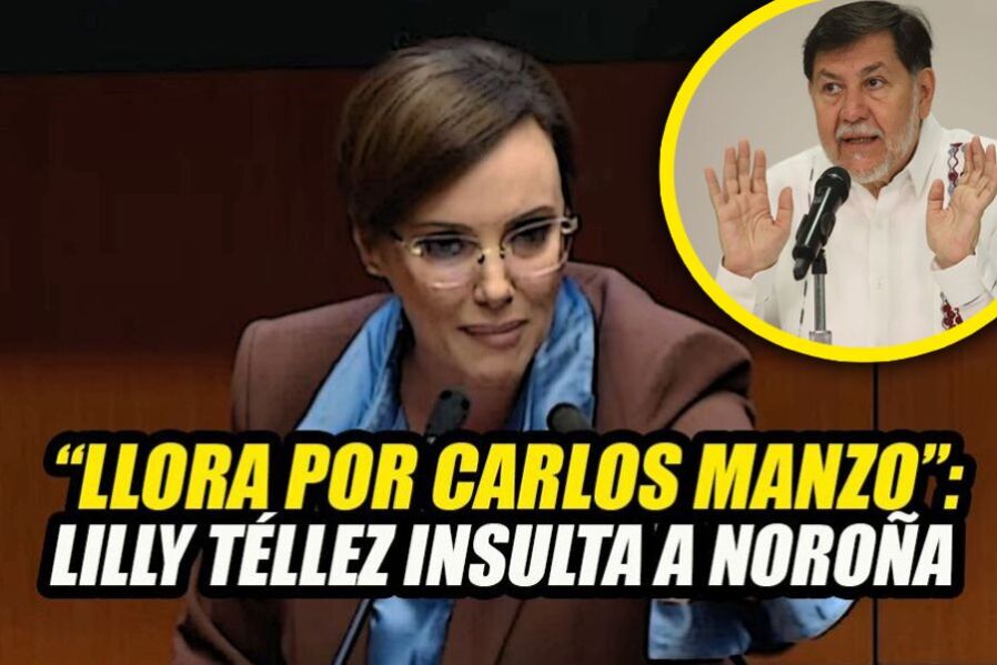 Lilly Téllez explota contra Noroña por asesinato de Carlos Manzo (+video)