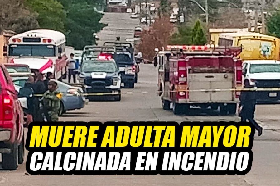 Muere adulta mayor calcinada en incendio